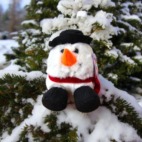 SWIBCO | Toys | Vtg 9s Puffkins Plush Ltd Edition Flurry Snowman ...